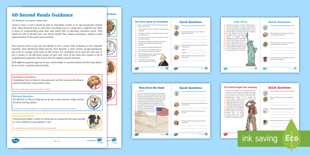 LKS2 60-Second Reads: A Journey to America Activity Pack
