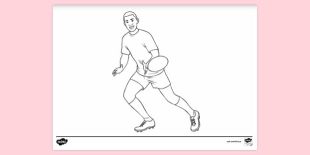 FREE! - Rugby Colouring Sheet | Colouring Sheets