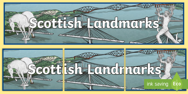 Scottish Landmarks Display Banner (teacher made)