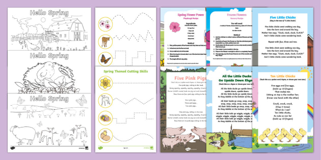 EYFS Spring Resource Pack (Ages 2-3) (teacher made)