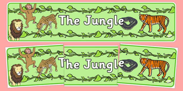 The Jungle Display Banner - Jungle, Rainforest, Topic, Display, Posters