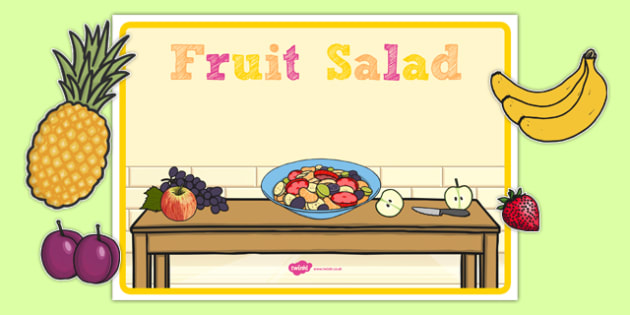 Fruit Salad Editable Poster (teacher made)