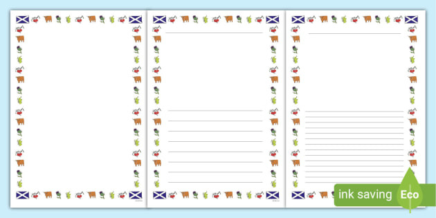 Scotland Page Borders (teacher made)