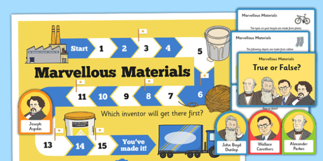 Materials and Inventors Game (teacher made)
