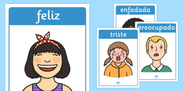 Pósters de exposición de las emociones y las expresiones