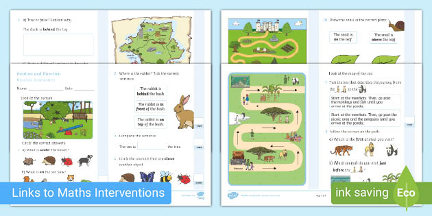 👉 Y1 Position and Direction Baseline Assessment