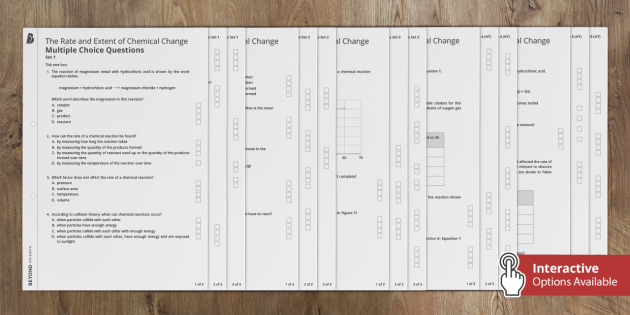 Chemistry Multiple Choice Questions | twinkl.com.au