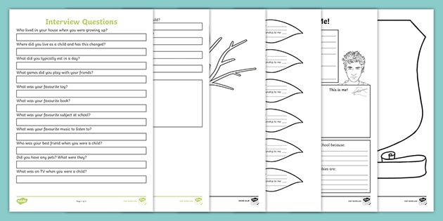 Age 7-9 Interview a Family Member Resource Pack