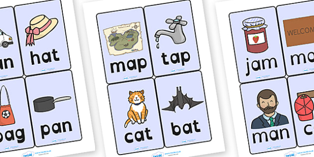 FREE! - CVC Word Cards A Dyslexia (teacher made)