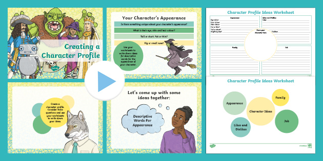 Character Profile Ks1 Example Entries Variety