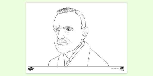 Louis St. Laurent Colouring Sheet