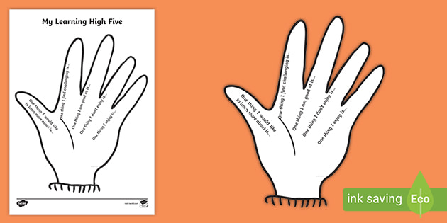 My Learning High Five (teacher made)