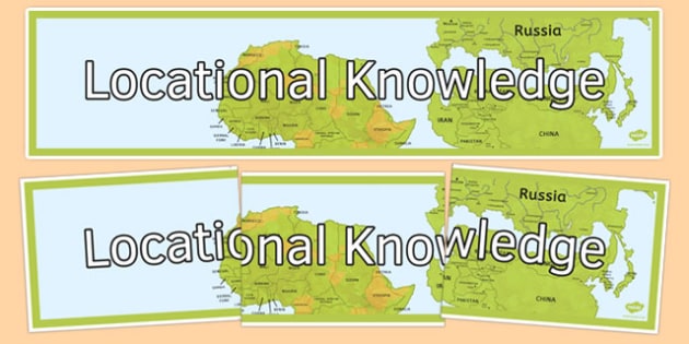 Locational Knowledge Display Banner