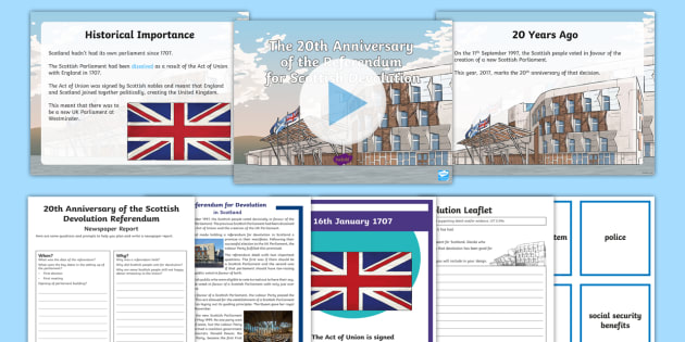 20th Anniversary of Scottish Devolution Resource Pack