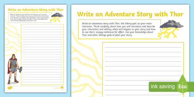 Write an Adventure Story with Thor (teacher made)