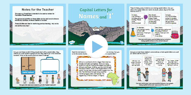 Proper Noun Examples | Capital Letters for Names and 'I'