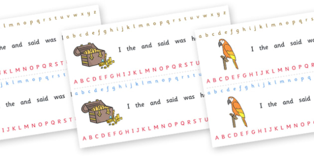 Alphabet Strips (Pirates)