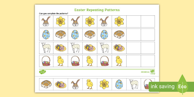 👉 Easter Repeating Patterns Activity (Teacher-Made)