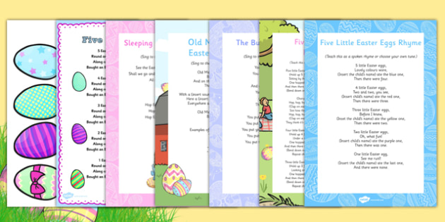 Easter Songs and Rhymes Resource Pack | EYFS (teacher made)