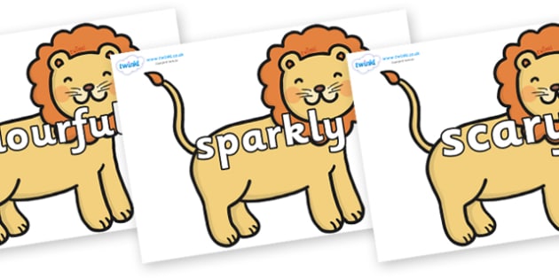 FREE! - Wow Words on Lions (teacher made)