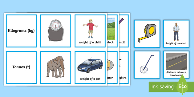 Units of Measurement Matching Cards