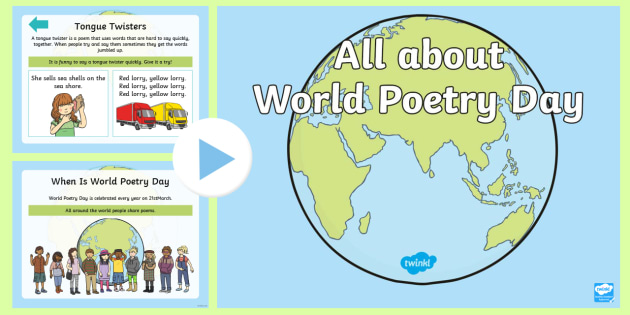 EYFS All About World Poetry Day PowerPoint (teacher made)