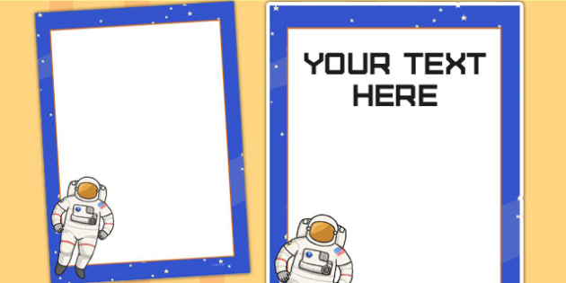 Space Themed Birthday Party Editable Poster (teacher made)