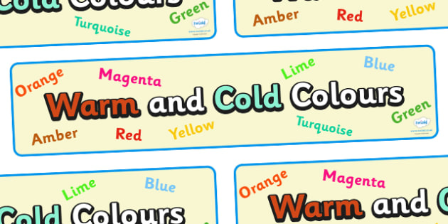 FREE! - 👉 Warm And Cold Colours Display Banner