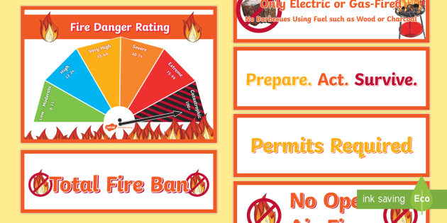 Fire Danger Display Sign (teacher made)