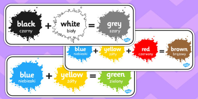 👉 Colour Mixing Pack Polish Translation