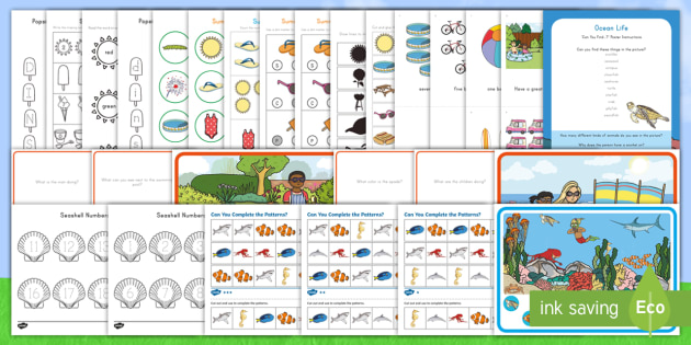 Free Summer Activities Mega Pack - summer learning, summer math, summer