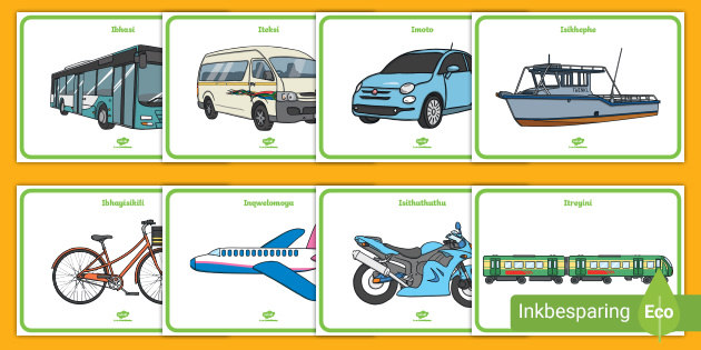 Izithuthi - isiXhosa Transportation Posters (teacher made)