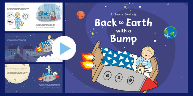 Back to Earth with a Bump Story PowerPoint - Space Book