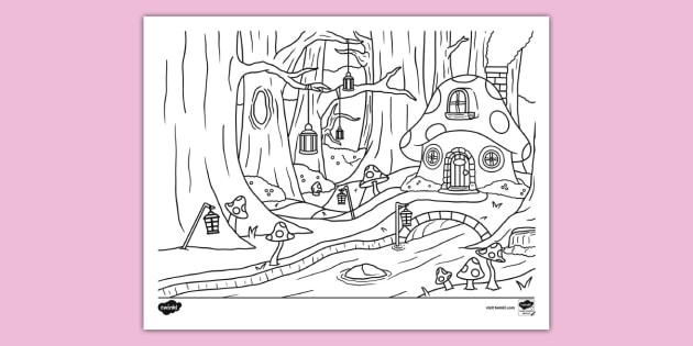 free fairy tale coloring sheets printable