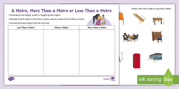 More or Less than a Metre (teacher made)