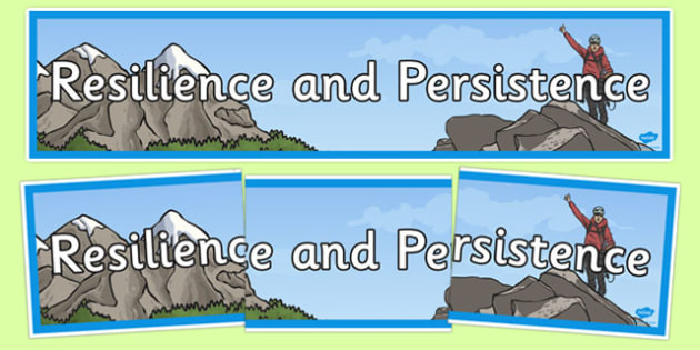 👉 BLP, Resilience and Persistence Display Banner -personal, social, PSHE