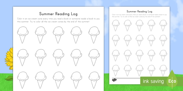 Summer Reading Log | Printable Teaching Resources for Kids