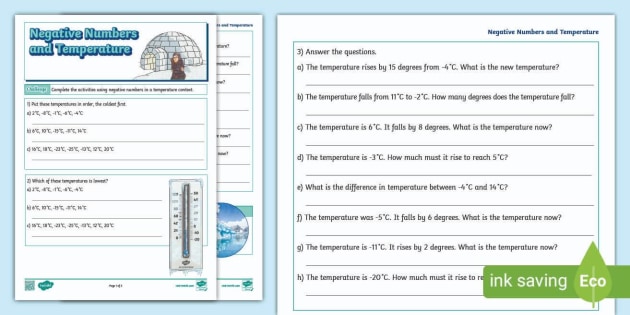 How to Teach Negative Numbers - Year 5 Subject Support - Twinkl Guides