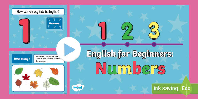 FREE! - English for Beginners: Numbers (Teacher-Made)