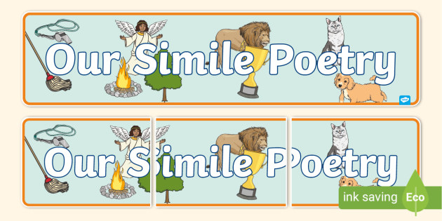* NEW * Our Simile Poetry Display Banner