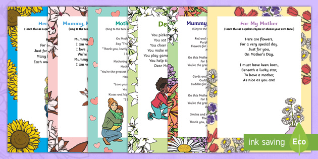 Mother's Day Songs and Rhymes Pack (teacher made)