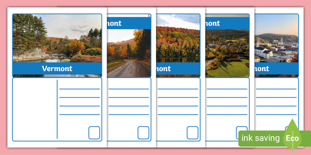 FREE! - Vermont Postcards (Teacher-Made)