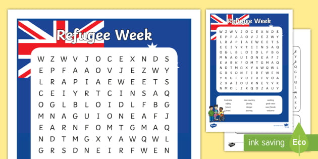 Refugee Week Word Search (teacher made)
