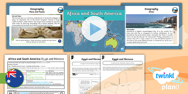 Year 4 HASS Geography Africa and South America Lesson 4