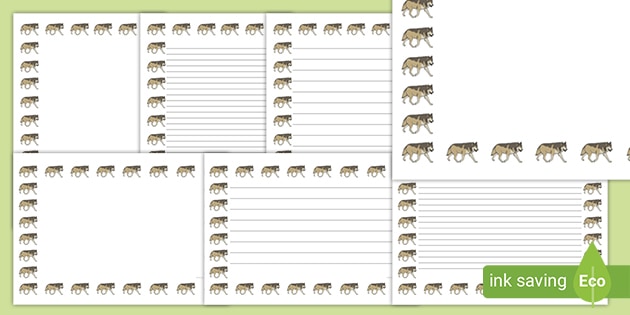 KS1 Wolf Page Border (teacher made)