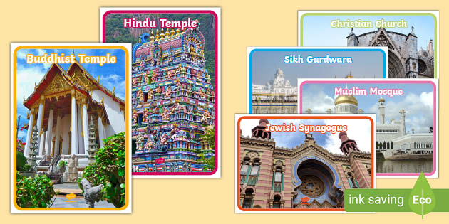 Religious Buildings Display Photos (teacher made)