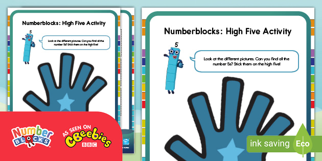 FREE Numberblocks: Number 5 Activity | Math & Counting