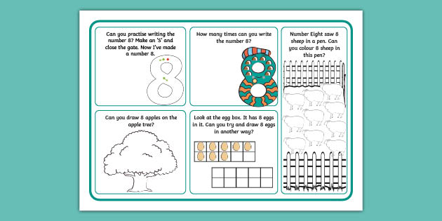 👉 The Adventures of Number Eight Activity Mat