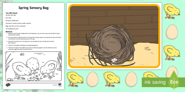 Spring Aistear Sensory Bag