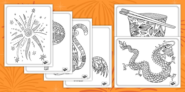lunar new year coloring for kids